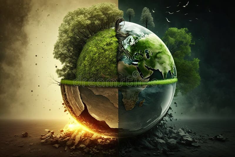 Deforestation and Planet Ecology Problem, Concept of Conservation and ...