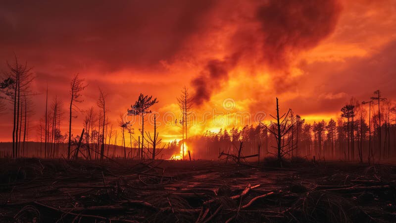 Deforestations Forest Fires Cause Devastation, Destruction, and Harm ...