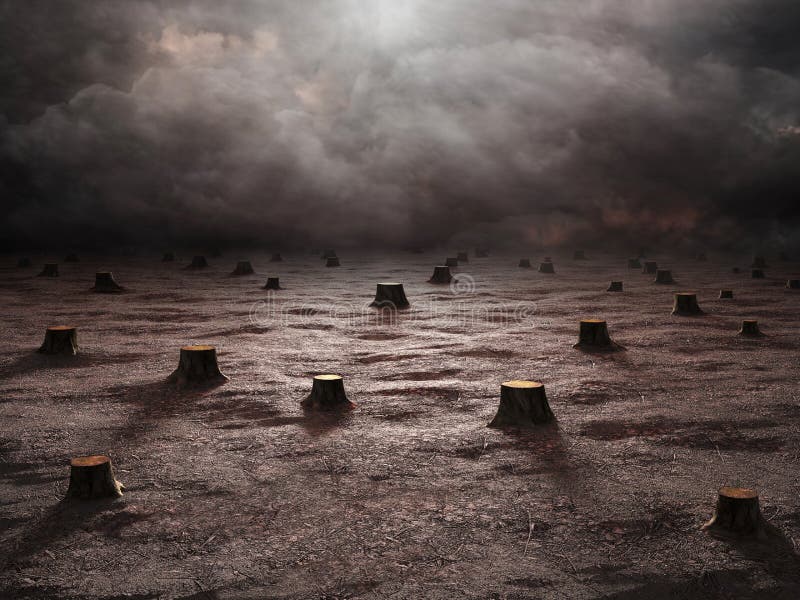 Deforested landscape stock image. Image of ecologic, land - 39475131