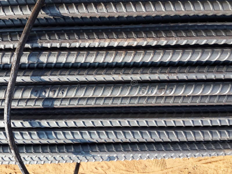 Deformed bars stock image. Image of builder, steel, metal - 298526169