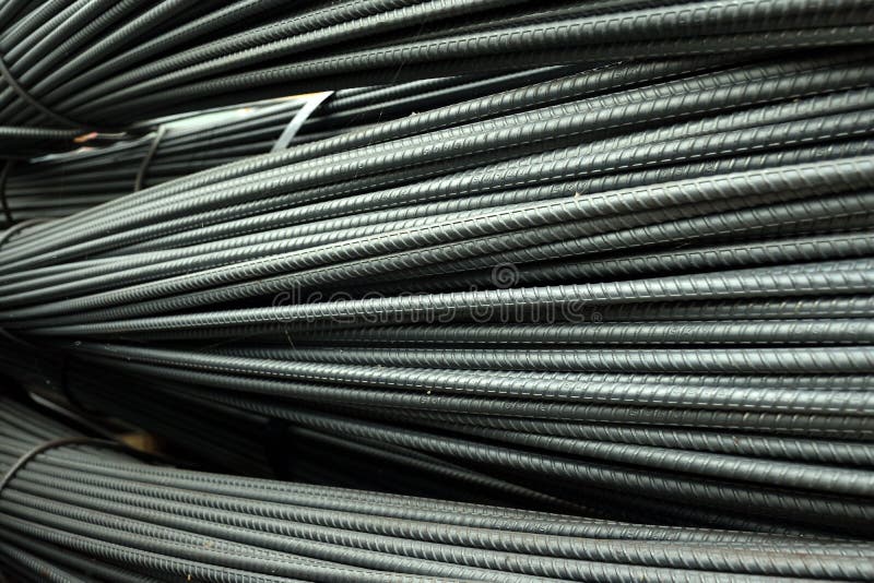 Deformed Bars Steel stock image. Image of bridge, metal - 81603925