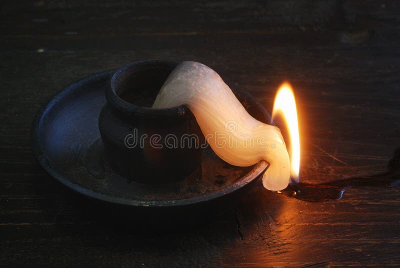 Deformed candle-end stock image. Image of decay, candle - 18466775
