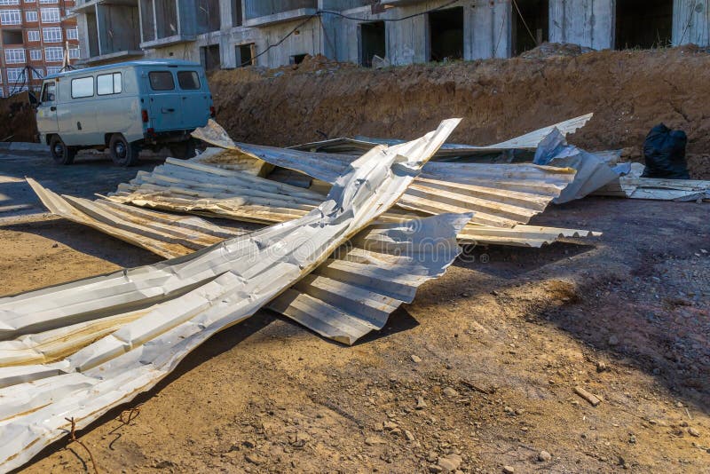 Deformed Metal Profiled Sheets Lie at a Dead End after the Dismantling ...