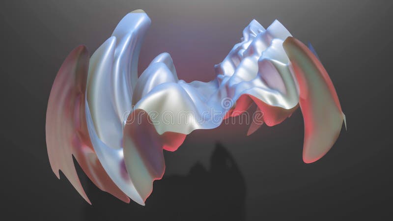 Deformed Mother-of-pearl Plane with Waves and Bends on a Dark ...