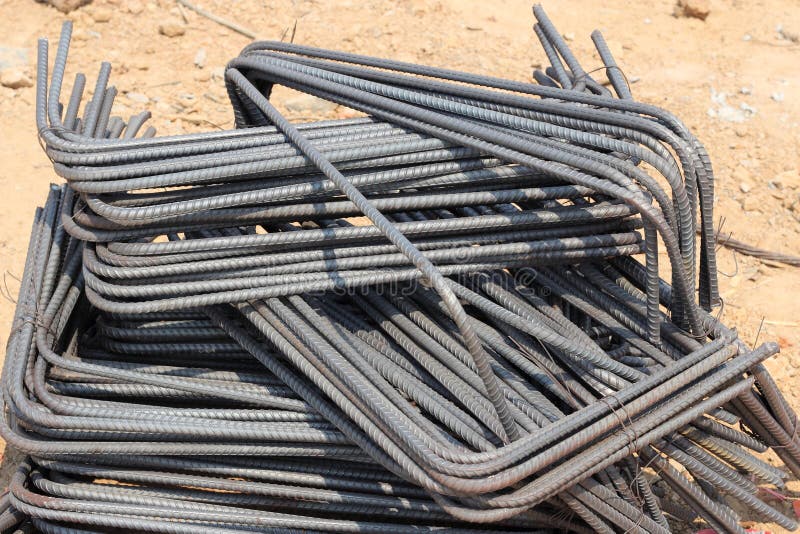 Deformed steel bar stock photo. Image of manufacturer - 38835316