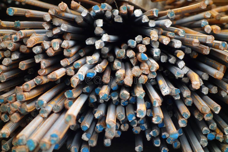 Deformed steel bars stock image. Image of cast, industrial - 30198921