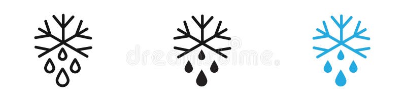 Defrost icon vector stock illustration. Illustration of black - 336127283