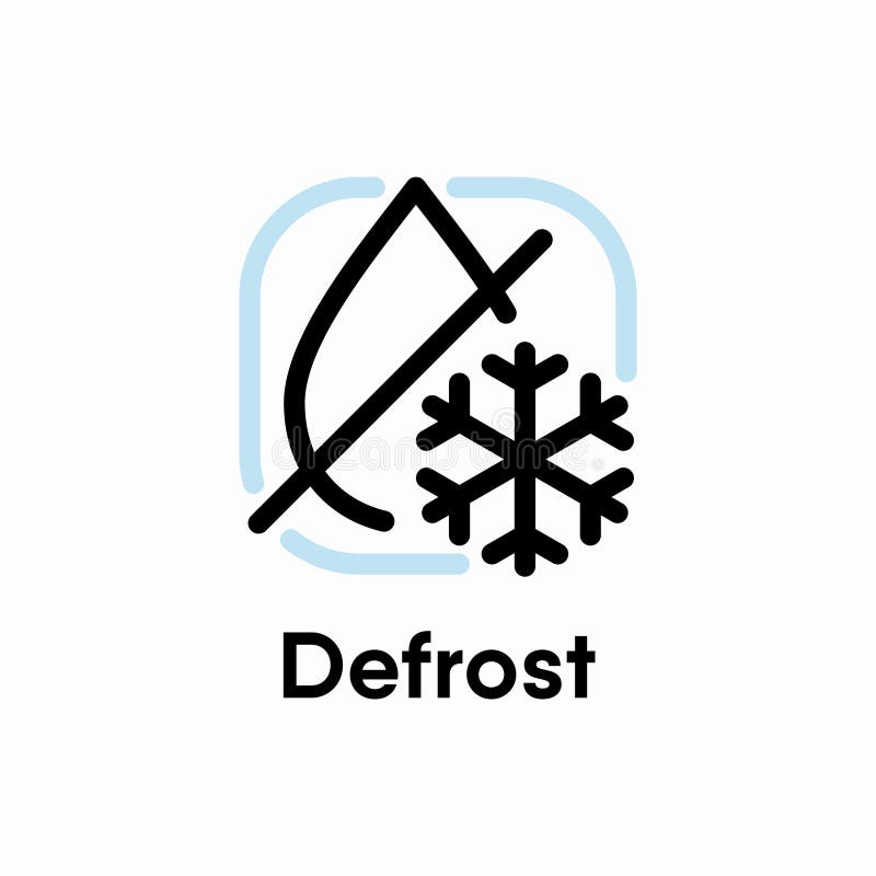 Defrost information sign stock illustration. Illustration of deep ...