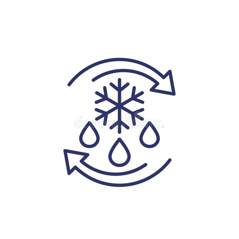 Defrost vector sign stock vector. Illustration of freeze - 137959086