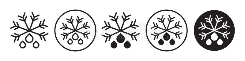 Defrosting Icon Vector Set Collection for Web Stock Vector ...