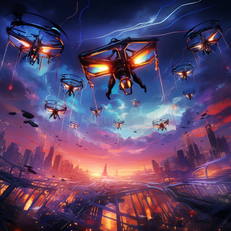 Defying Gravity: Drones Pushing the Boundaries of Flight Stock ...