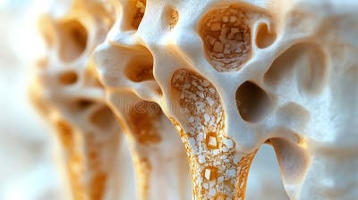 Degenerated Hip Bone Tissue with Porous Structure Stock Image - Image ...