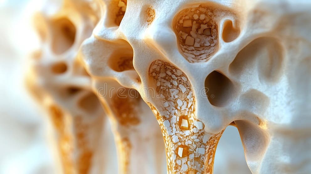 Degenerated Hip Bone Tissue with Porous Structure Stock Image - Image ...