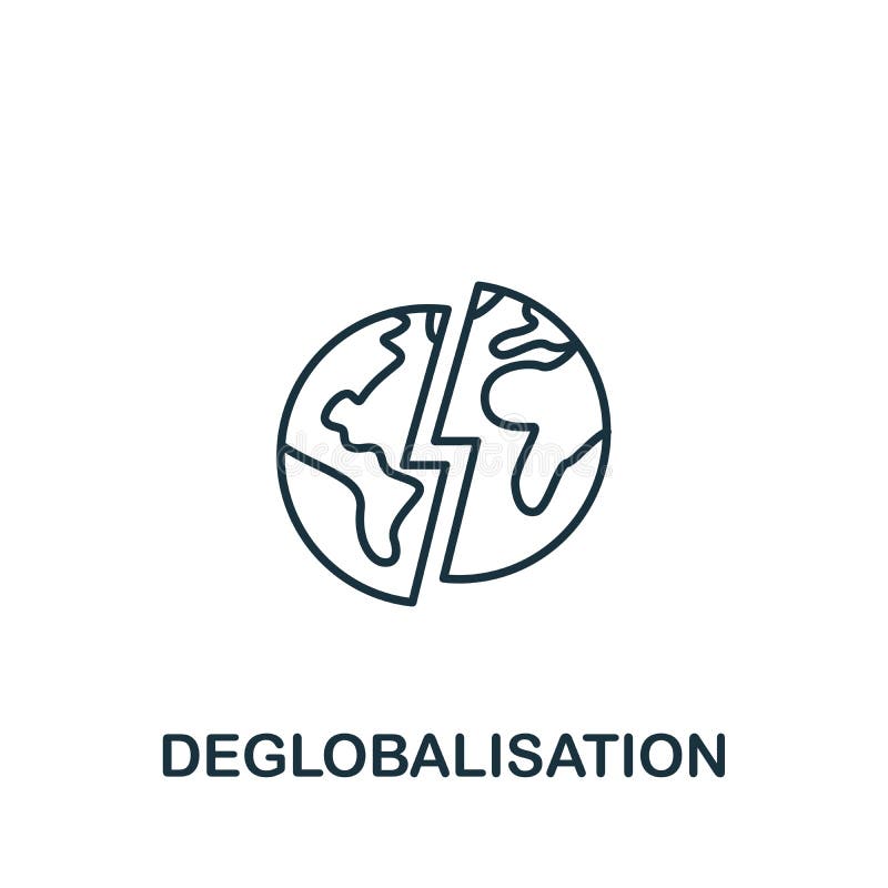 Deglobalisation Icon. Monochrome Simple New Normality Icon for ...