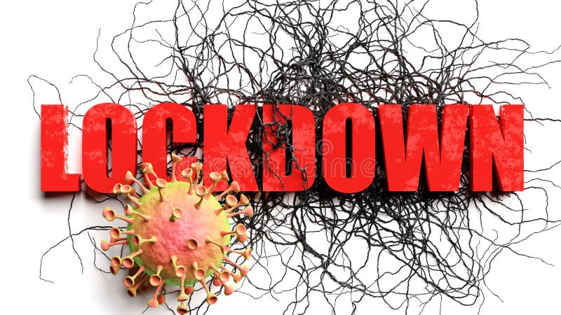 Degradation and Lockdown during Covid Pandemic, Pictured As Declining ...