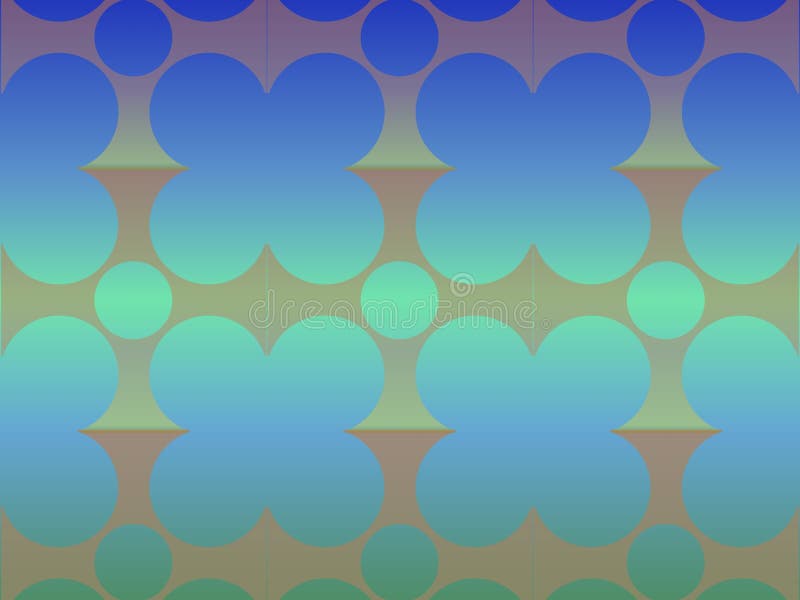 Degraded Color Background with a Pattern of Several Circular Shapes and Straight and Curved ...