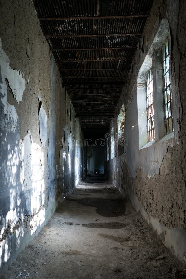 Degraded big hall stock image. Image of horror, damaged - 44029583