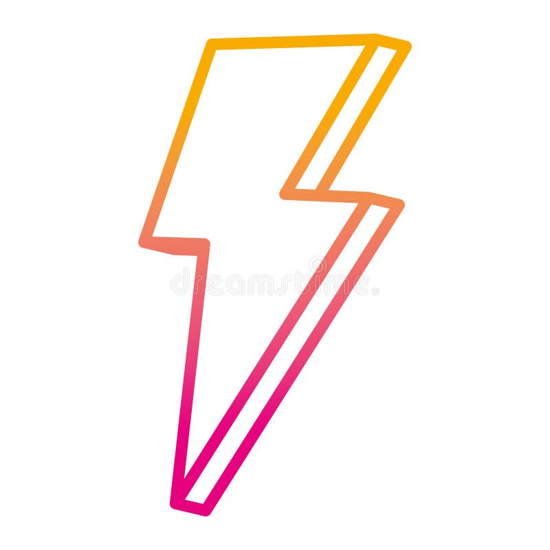 Degraded Line Nice Light Thunder Art Design Stock Vector - Illustration ...