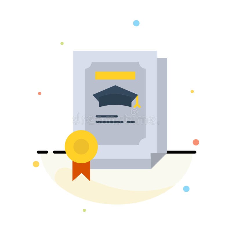 Degree, Achievement, Certificate, Graduate Blue OutLine Logo with Place ...