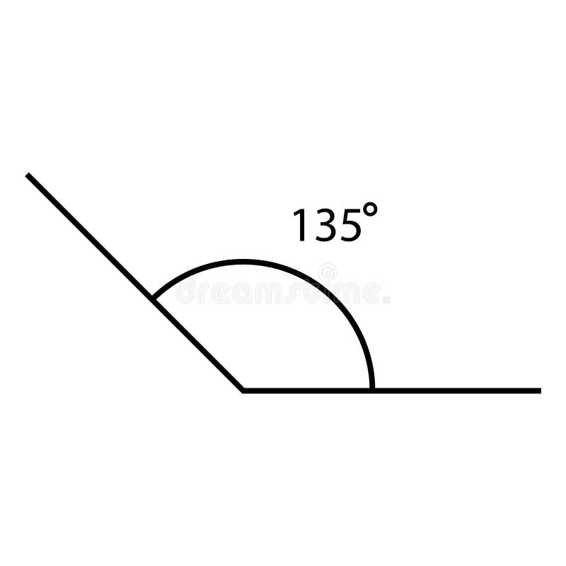 Degree angle icon stock illustration. Illustration of education - 335352477