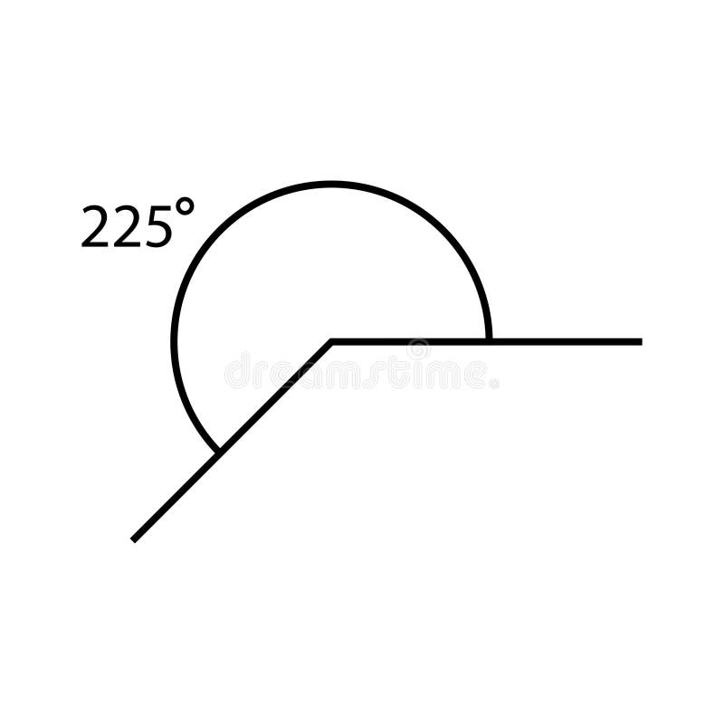 Degree angle icon stock illustration. Illustration of science - 335352480