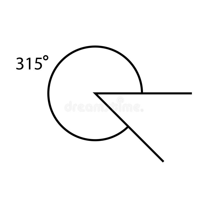Degree angle icon stock illustration. Illustration of symbol - 335352485