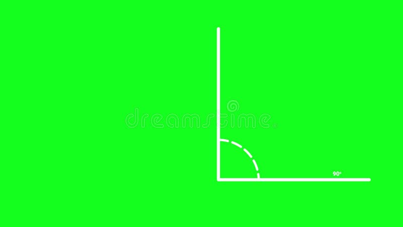 120 Degree Angle Triangle Math School Greenscreen Animation Stock ...