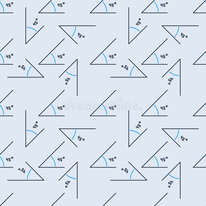 45 Degree Angle Vector Math Colored Seamless Pattern Stock Illustration ...