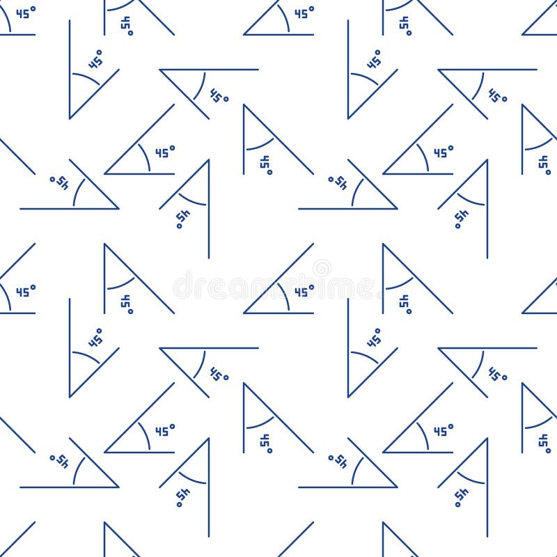 45 Degree Angle Outline Vector Concept Icon Stock Vector - Illustration ...