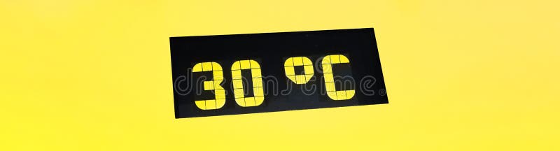 Temperature Indicator and Timer on Control Panel Stock Photo - Image of ...