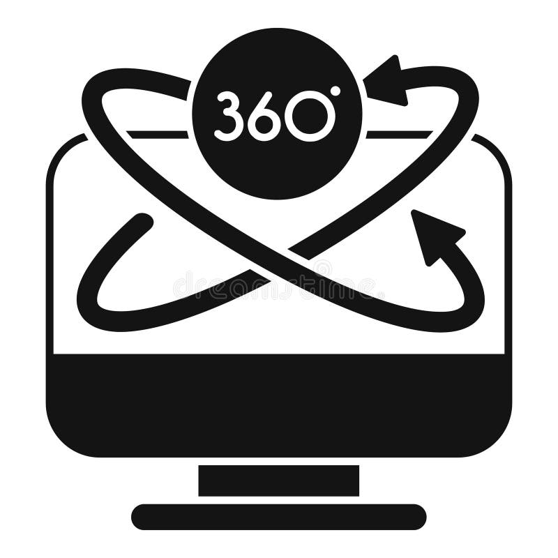 360 Degree Control Icon Simple Vector. Arrow App Stock Vector ...