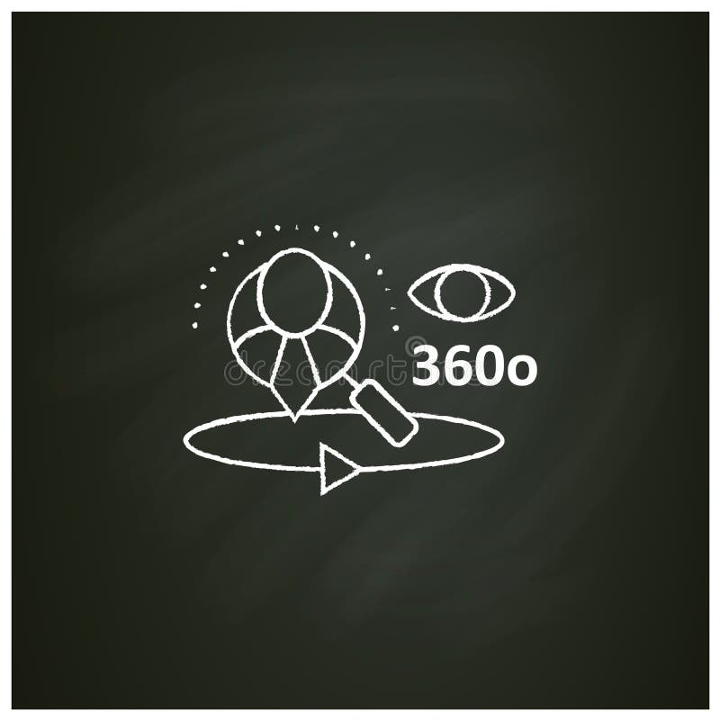 360-degree Customer View Color Icon Stock Vector - Illustration of ...