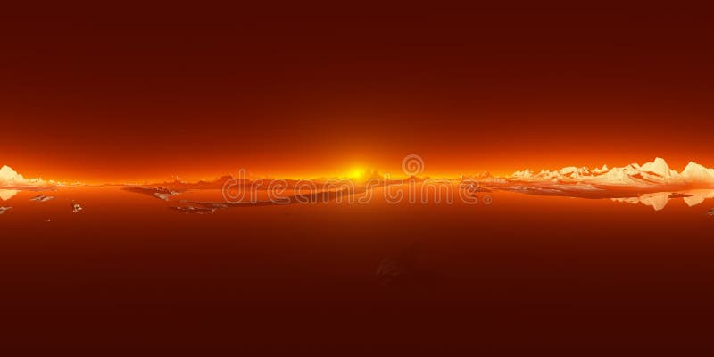 360 Degree Moon Landscape, Equirectangular Projection, Environment Map ...