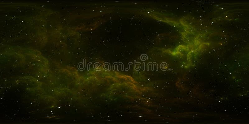 360 Degree Full Sphere Panoramic Deep Outer Space Background with Giant ...
