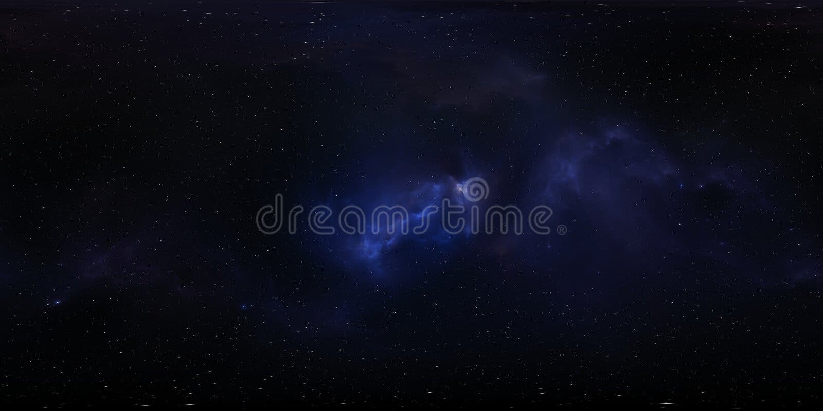 360 Degree Full Sphere Panoramic Deep Outer Space Background with Giant ...