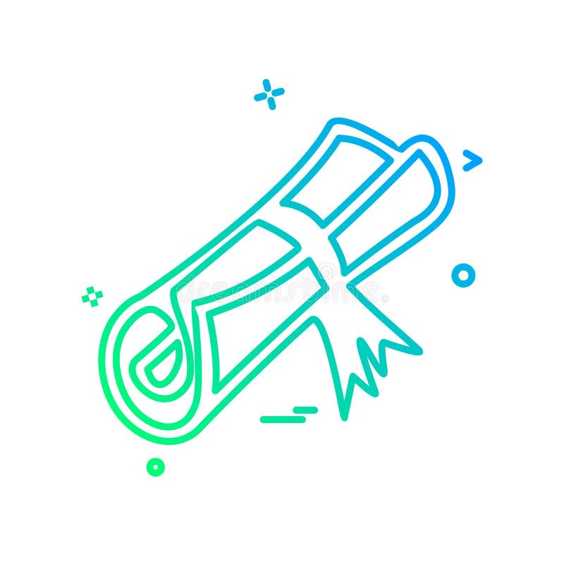 Degree icon design vector stock vector. Illustration of knowledge ...