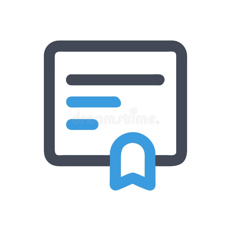 Degree Icon for Education stock vector. Illustration of student - 351934564