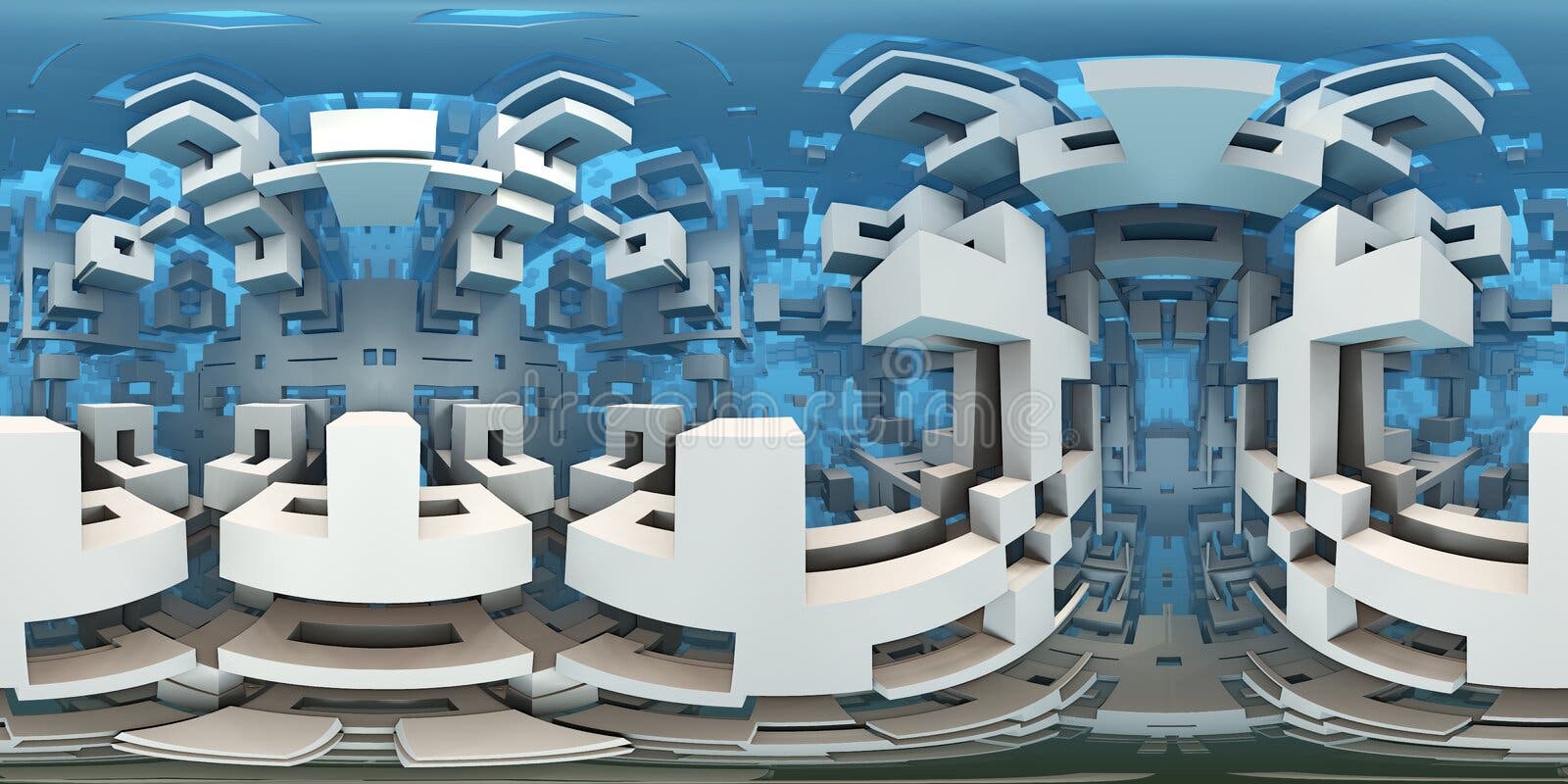 360 Degree Labyrinth, Abstract Maze Background, Equirectangular ...