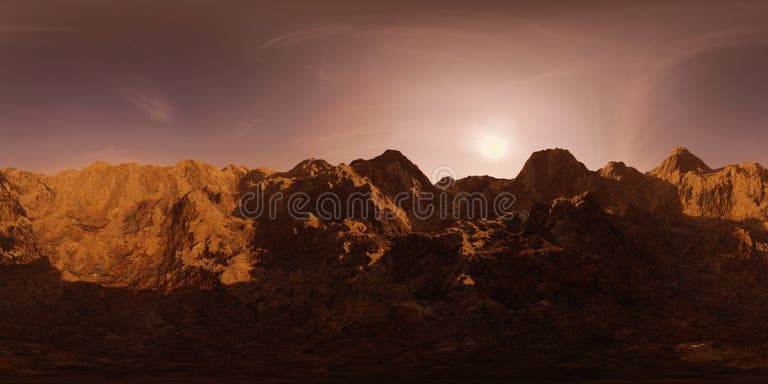 HDRI Map, Spherical Environment Panorama Background with Mountain Range ...