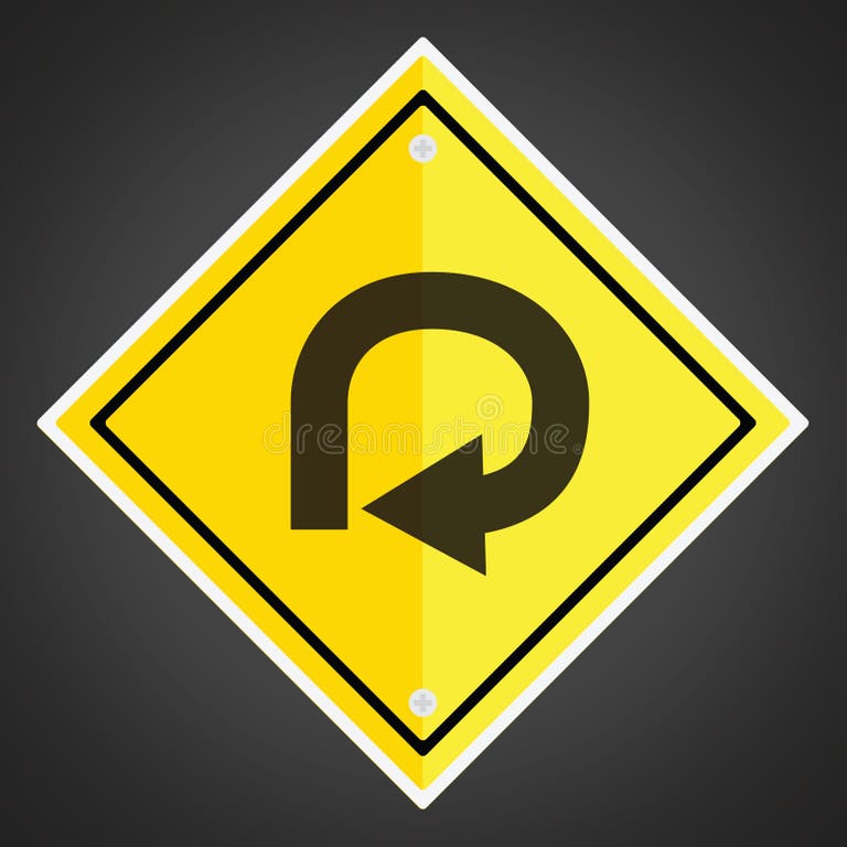 270 Degree Loop Sign. Vector Illustration Decorative Design Stock ...