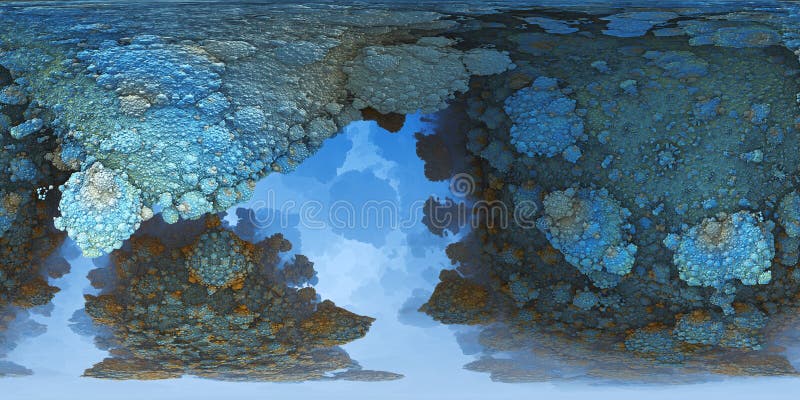 360 Degree Nanoparticle Clusters, Equirectangular Projection ...