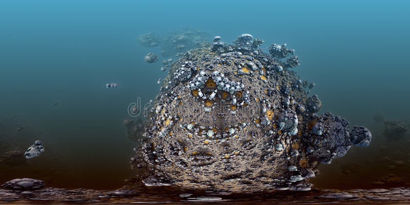 360 Degree Nanoparticle Clusters, Equirectangular Projection ...