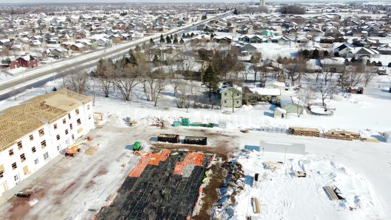 360 Degree Panoramic View from a Drone Overhead of a Multi-family ...