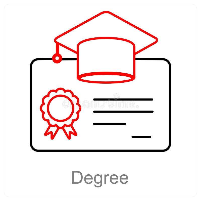 Degree stock vector. Illustration of black, education - 338444773