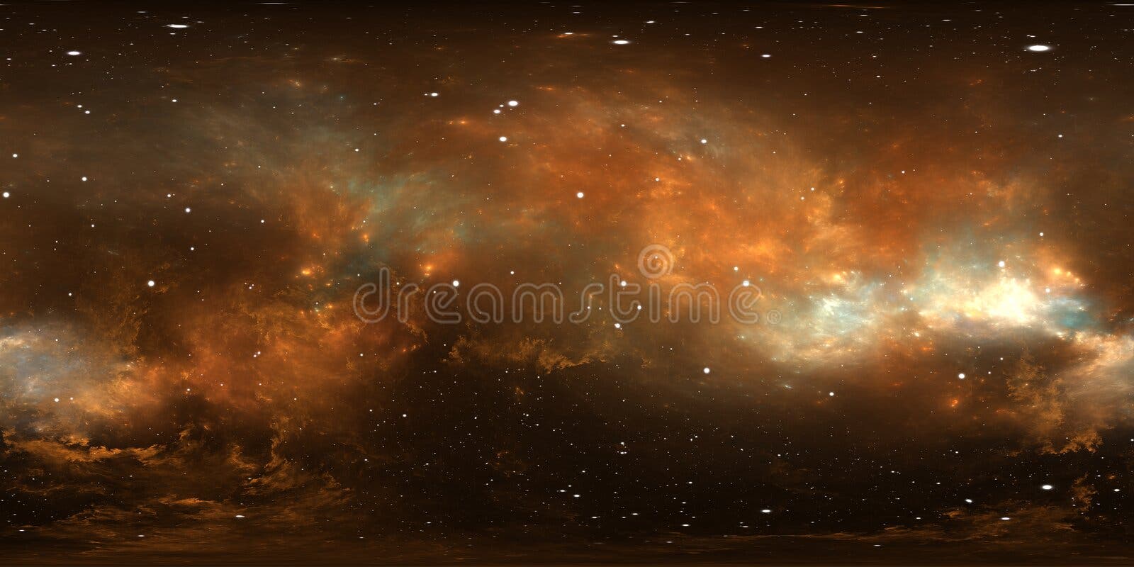 360 Degree Space Nebula Panorama, Equirectangular Projection ...