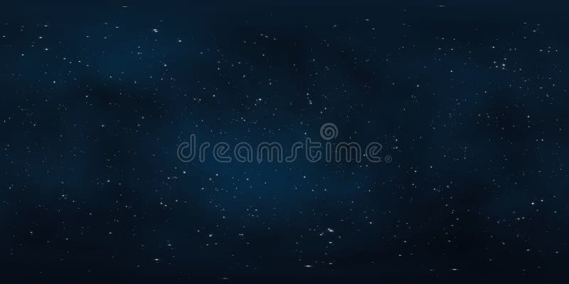 360 Degree Starry Night Sky Texture, Night Desert Landscape ...
