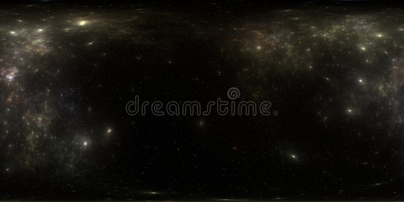 360 Degree Space Nebula. Giant Interstellar Cloud with Stars ...
