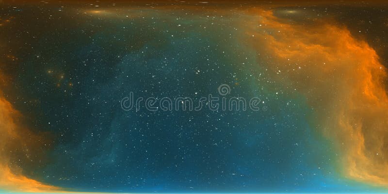 360 Degree Starry Night Sky Texture, Night Desert Landscape ...