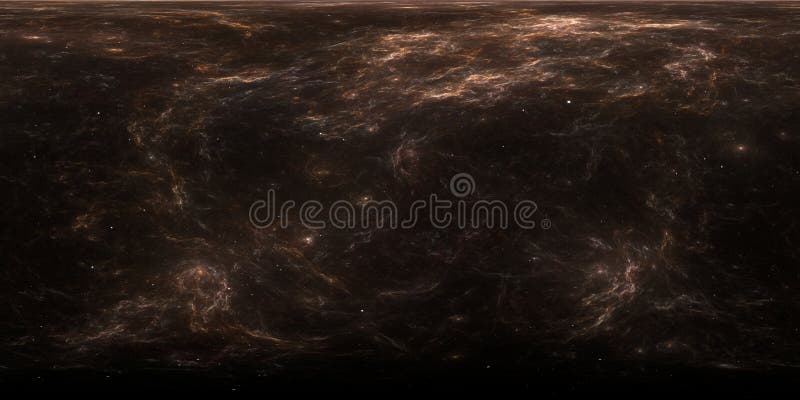 360 Degree Space Nebula. Giant Interstellar Cloud with Stars ...