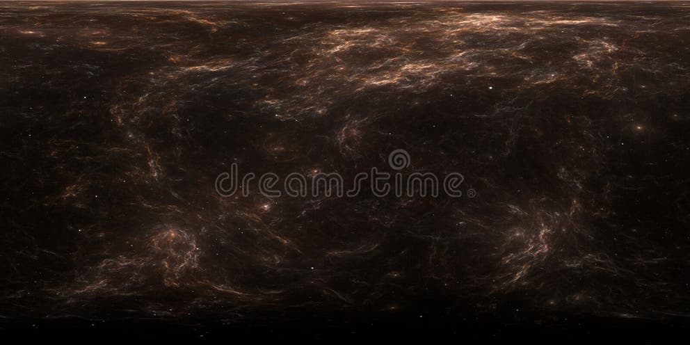 360 Degree Space Nebula. Giant Interstellar Cloud with Stars ...